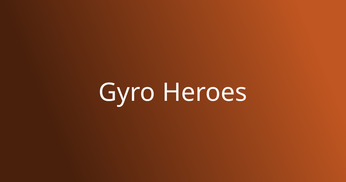 Order Authentic Mediterranean Online | Gyro Heroes - Pickup or Delivery ...